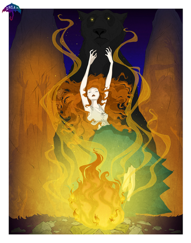 Merida: Fire and Magic (Dark Disney) | Dread Illustrations