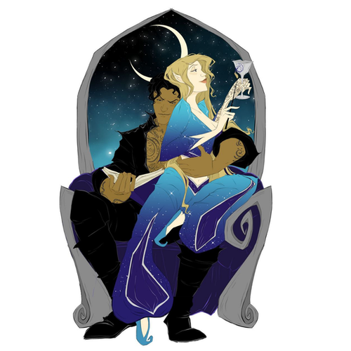 Feyre/Rhysand - House of Wind (ACOTAR) | Dread Illustrations