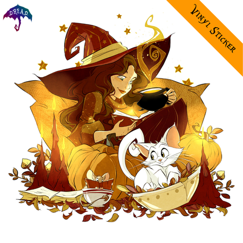 Cozy Fall Witch | Dread Illustrations