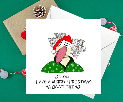 A very Dustin Christmas *Dustin the Turkey* | Quackingcards