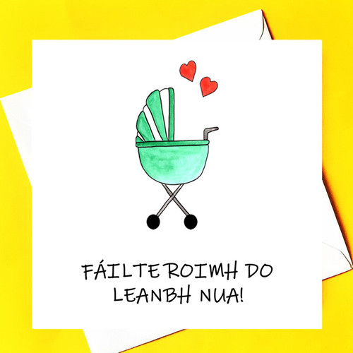 Fáilte roimh do leanbh nua | Quackingcards