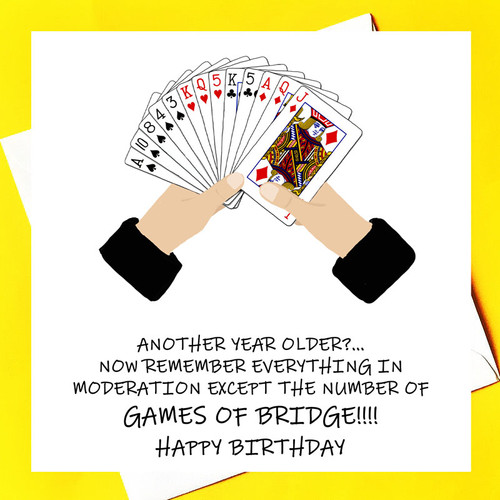 Bridge Birthday | Quackingcards