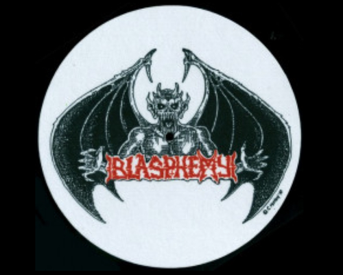 Blasphemy - Moyen Logo Turntable Mat | Overuse