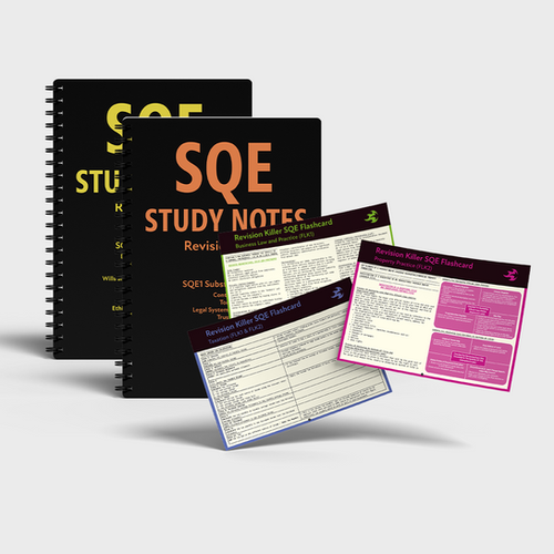 SQE Revision Study Pack: Book 1 + Book 2 + Flashcards
