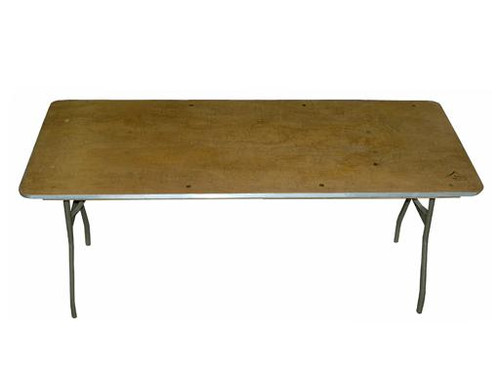 6' x 30" Rectangular - Plywood Top (Seats 8) | christinasparty