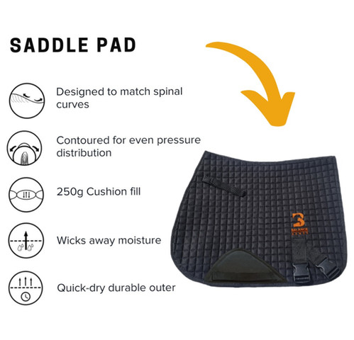 Saddle Pad & Buckles Only | Equine Balance Bands