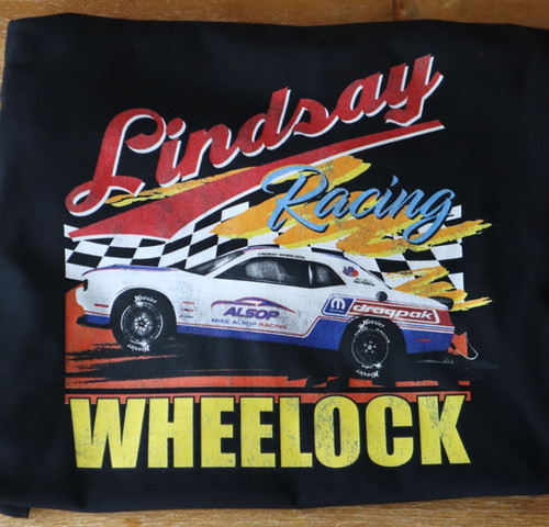 Black Distressed 90's Dragpak Tee | Lindsay Wheelock