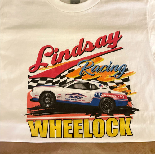 White 90's Dragpak Tee | Lindsay Wheelock