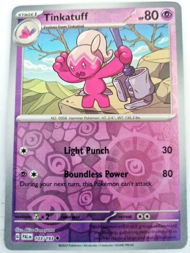 Pokemon Cards 103/193 Tinkatuff | Desirable Cards