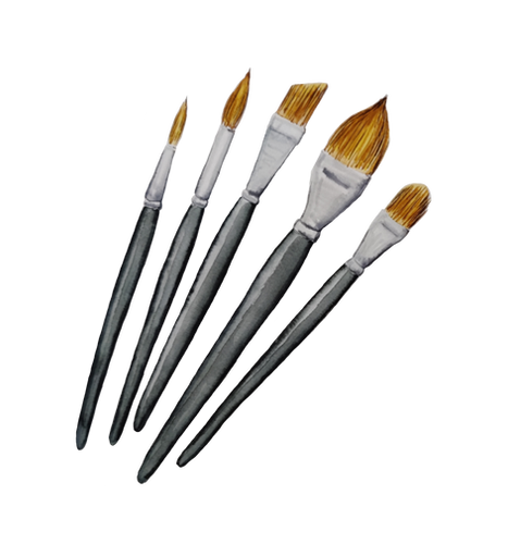 Paint Brushes Sticker | Rebel Unicorn Crafts