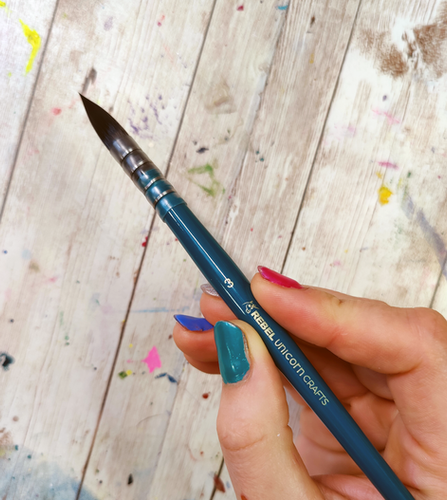 Size 3 Quill Brush | Rebel Unicorn Crafts