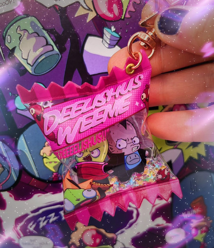 ⋆ Invader Zim ⋆ Horrible Weenies Candy Bag Charm | Snackbasket