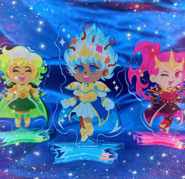 Amphibia Magical Girl Trio Standees | Snackbasket