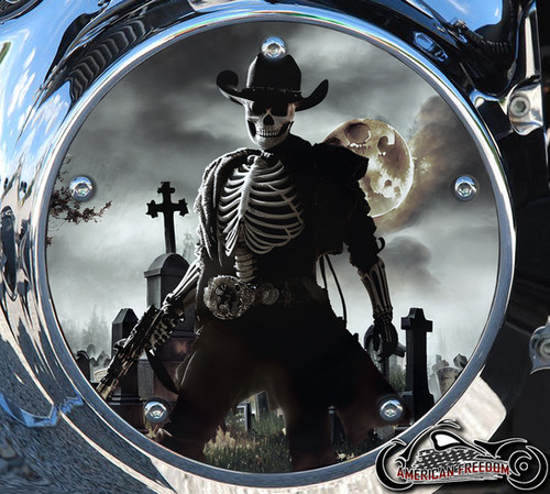 Graveyard Cowboy | Harley Davidson Derby Cover | Customderbys