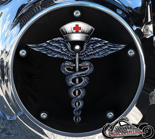 Caduceus | Harley Davidson Derby Cover | Customderbys