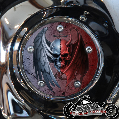 Angel Devil Skull | Harley Davidson Timing Cover | Customderbys