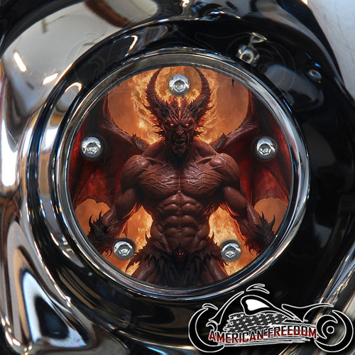 Burning Demon | Harley Davidson Timing Cover | Customderbys