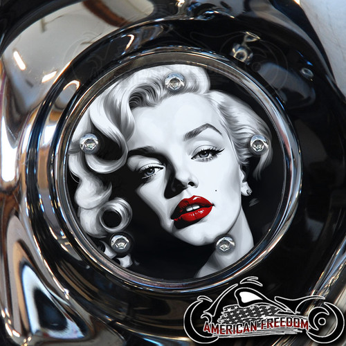 Red Lips Marilyn | Harley Davidson Timing Cover | Customderbys