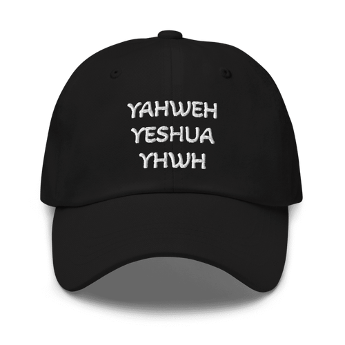 YAHWEH YESHUA YHWH EMBRIODERED CHRISTIAN HATS- UNISEX | Heal7hy Self
