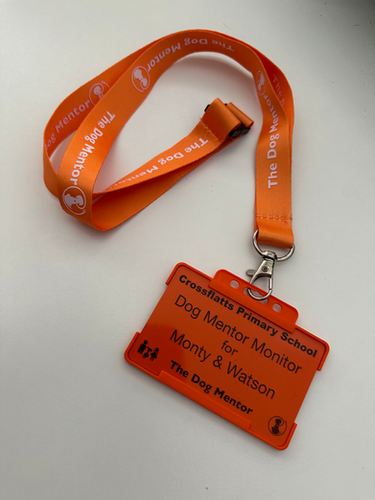 Dog Mentor Monitor card and lanyard | The Dog Mentor