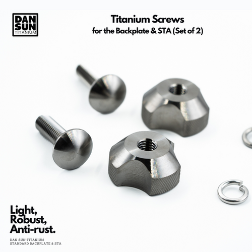 Titanium Screws for BCD Backplates (Set of 2) | Dan Sun Titanium