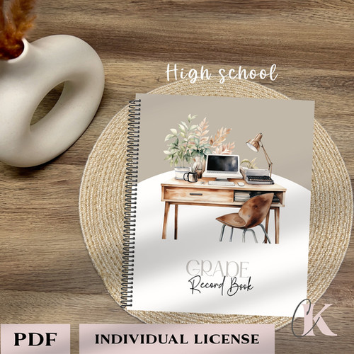 Grade Record Book | High school/Secondary (PDF) | Creations KingA+
