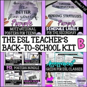 My Favourite ELL Resources for Back to school (Upper-Elementary & High ...