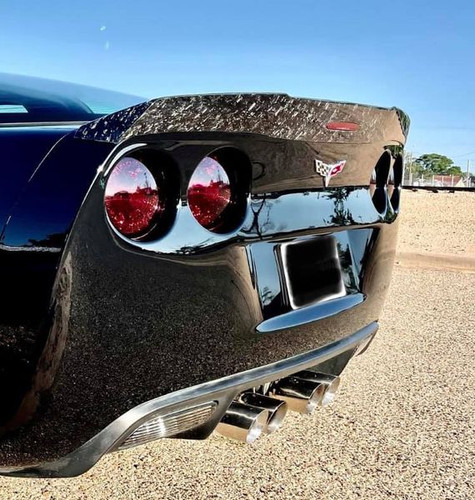 C6ZR1SFG REAR SPOILER - SMALL forged carbon | Veloz Designs