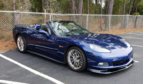 C6 BASE FRONT SPLITTER - black mill | Veloz Designs