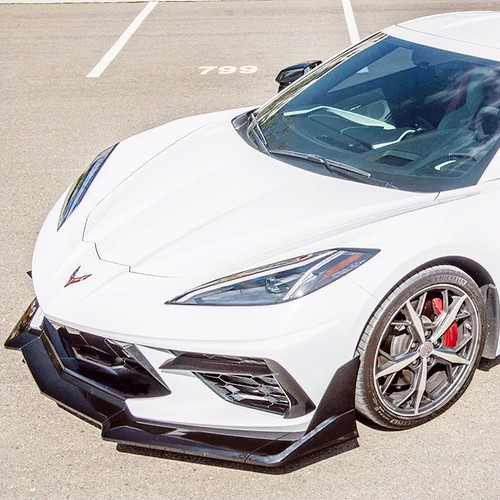 ZR1 C8 5VM FRONT SPLITTER -gloss black | Veloz Designs
