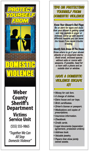 Domestic Violence Bookmark | Coast to Coast