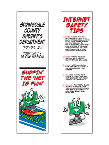 Internet Safety Bookmarks | Creative