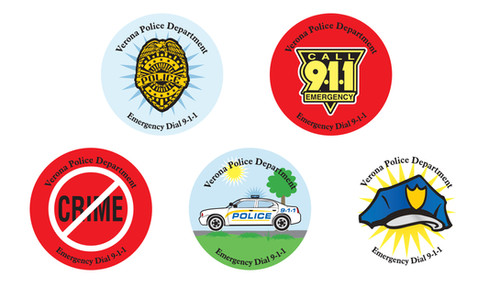 Generic Police Symbols Stickers | Coast to Coast