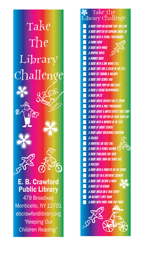 Kid's Library Challenge Bookmark | Modern Marketing