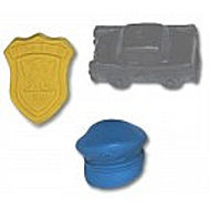 Police Assorted Pencil Top Erasers | Creative