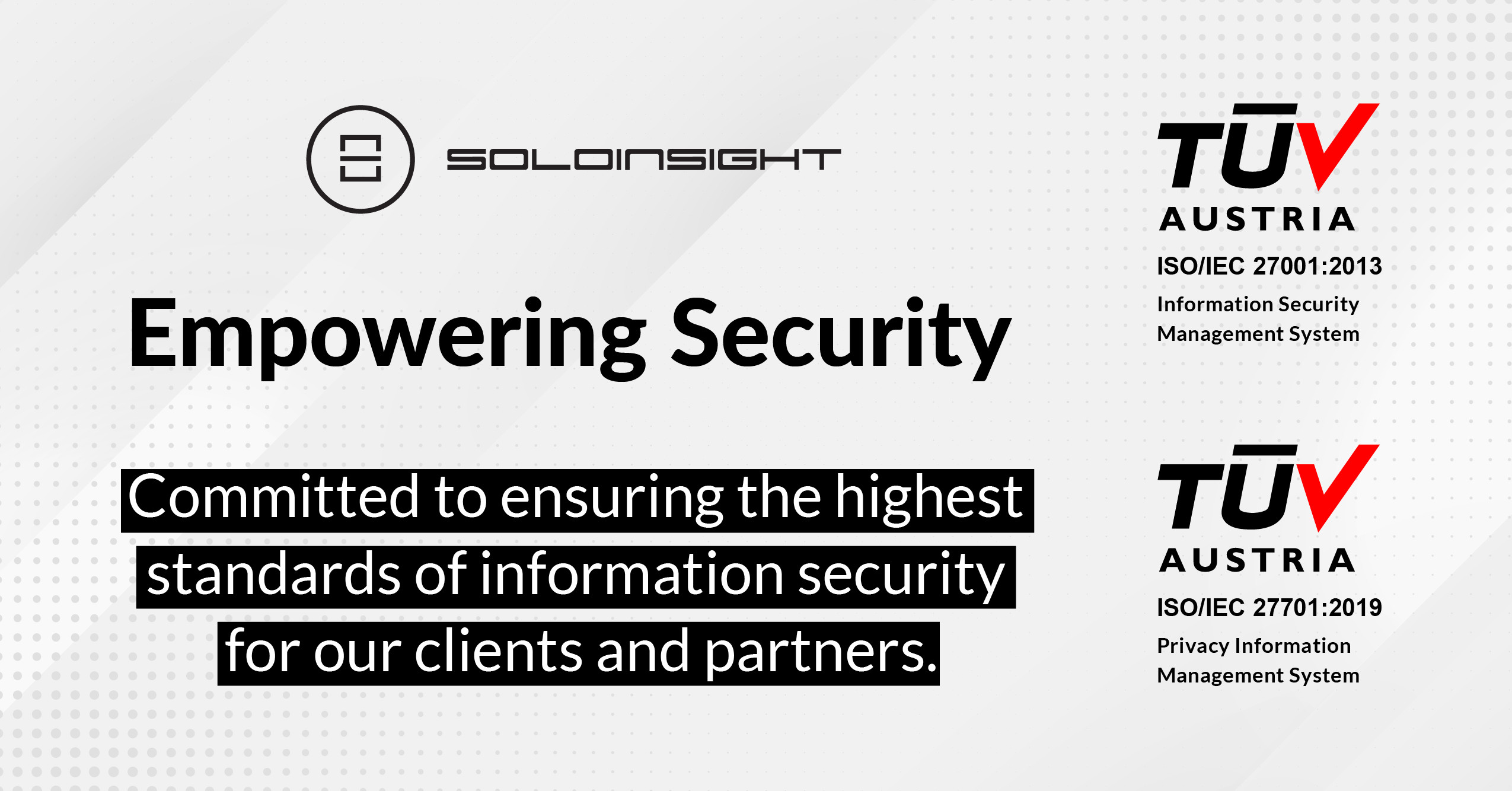 Soloinsight Achieves Prestigious ISO-IEC Certifications Reinforcing ...