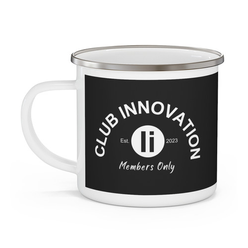 Club Innovation Collection Enamel Camping Mug with Favicon in Black ...