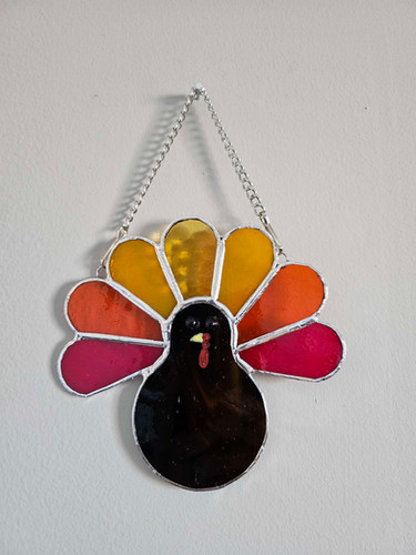 Stained Glass Turkey Suncatcher | Lucky13 Creations