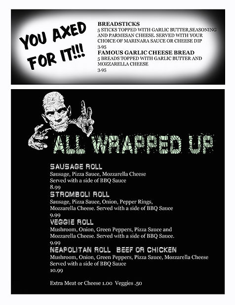 MENU | Famous Monster Pizza