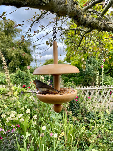 Small Bird Feeder Made From Hardwood | Waney Edge Timbers