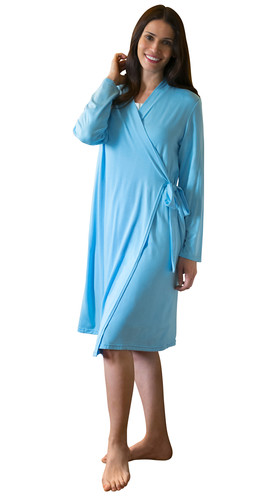 Shadowline Short Wrap Robe | Pink Regalia
