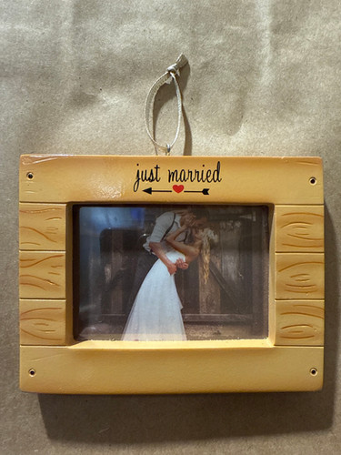 Just Married picture Frame | Express Ornaments