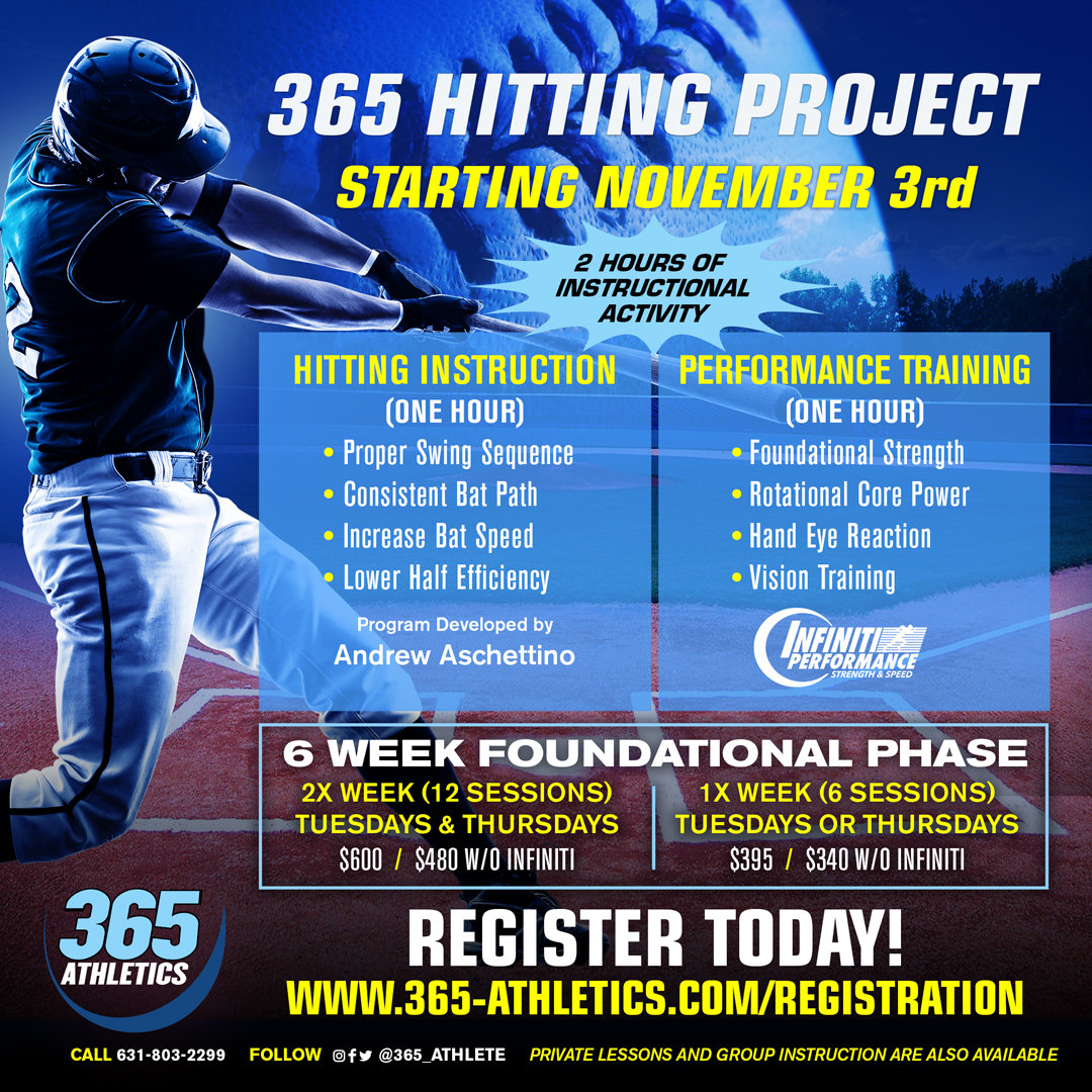 365 BASEBALL HITTING PROJECT | 365 ATHLETICS | BELLPORT, NY
