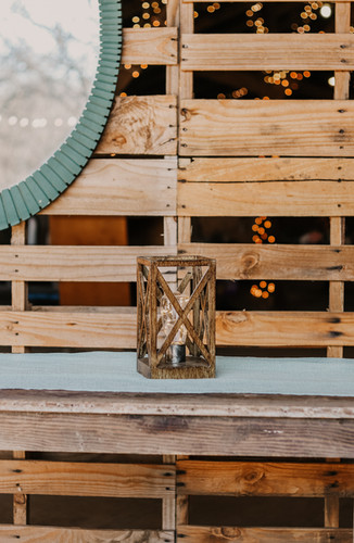 Wooden LED Lantern Rental | The Wilderness