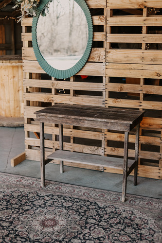 Rustic Wood Unity Table Rental | The Wilderness