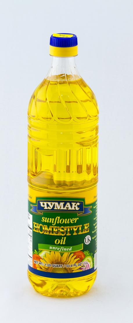 Chumak Sunflower Homestyle Oil Unrefined, 1 L