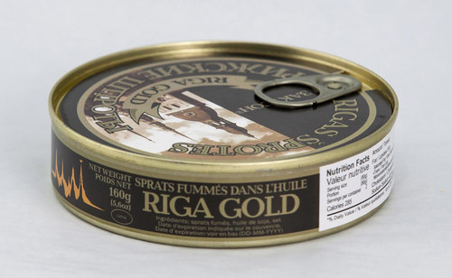 Riga Gold Smoked Sprats in Oil 160 g | Futurebakery