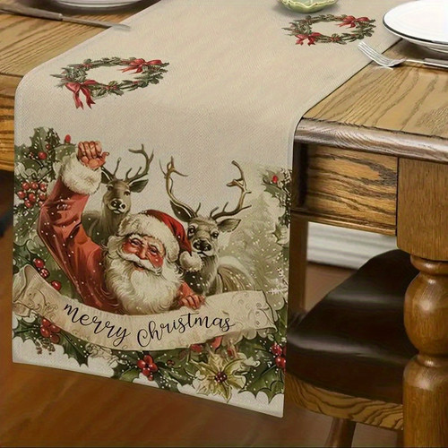 Santa Themed Table Runner | WM Boutique