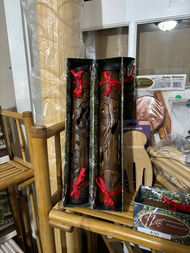 Hand-Carved Bamboo Incense Bottle | Bamboo Giant Nursery