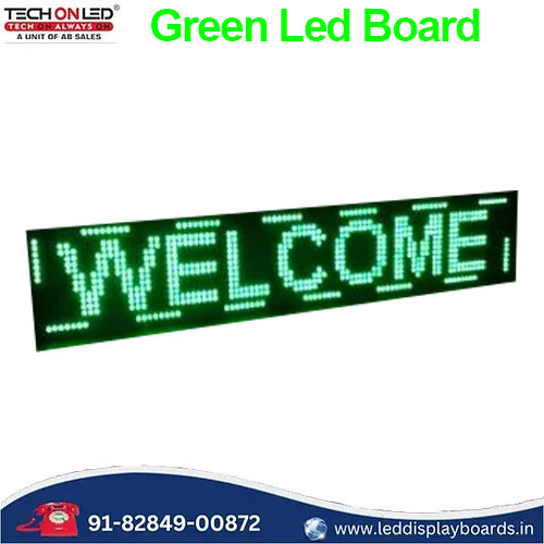 Led Scroller Display 24" by 6" Green | Techon Led India